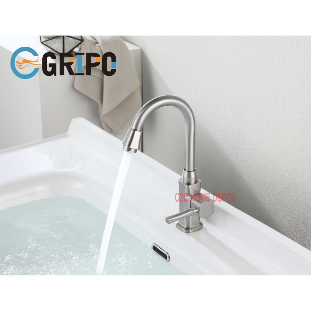 GRIPO High quality stainless single cold lavatory kitchen faucet (GR200 ...