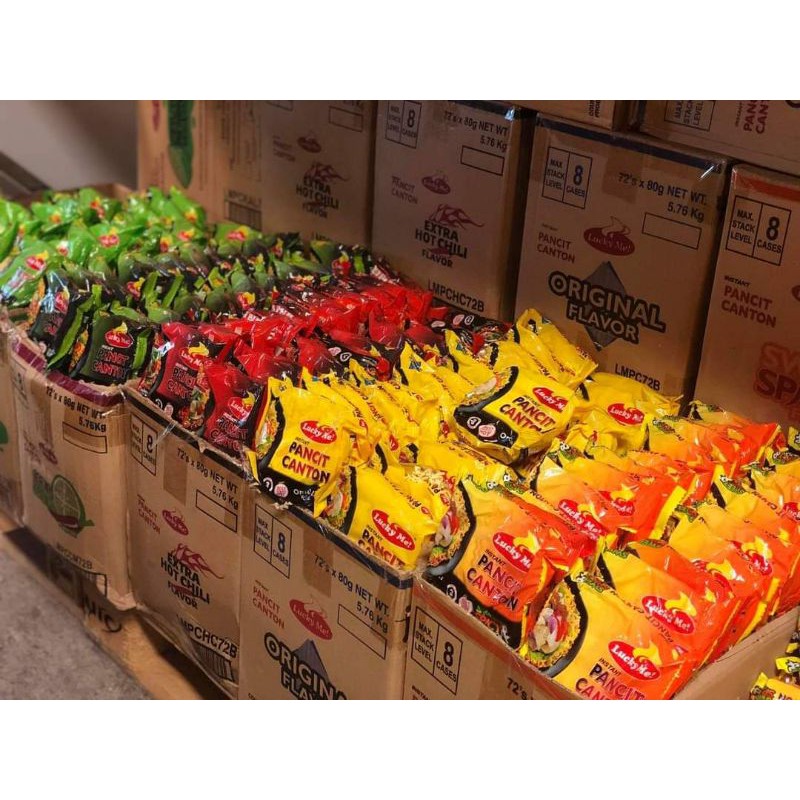 Lucky Me Pancit Canton (Per Box) 80g x 72pcs | Shopee Philippines