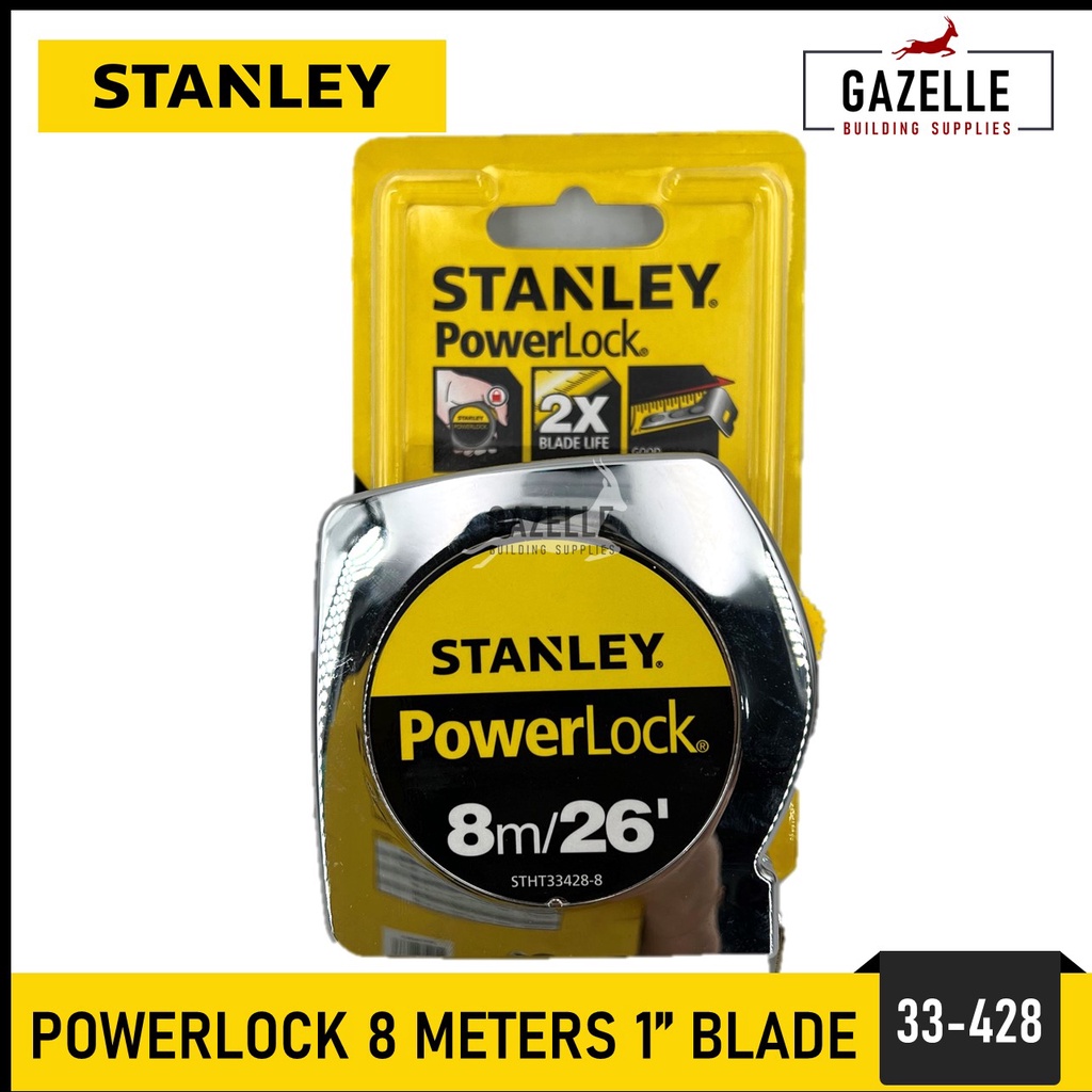 Stanley Powerlock Tape Measure Measuring Steel Tape Rule - 3.5m / 5m ...