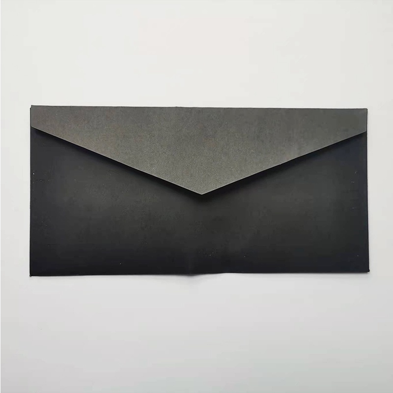 Vintage Kraft Paper Envelopes Blank A4 triangle cowhide Handmade black ...