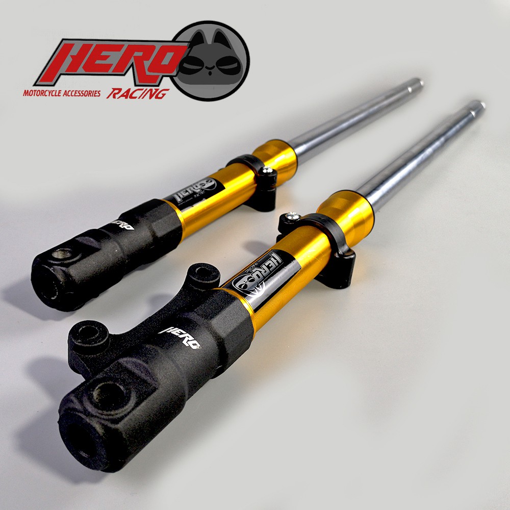 RACING HERO HE-104 XRM 110 Front Fork Shock Suspension (GOLD) | Shopee ...
