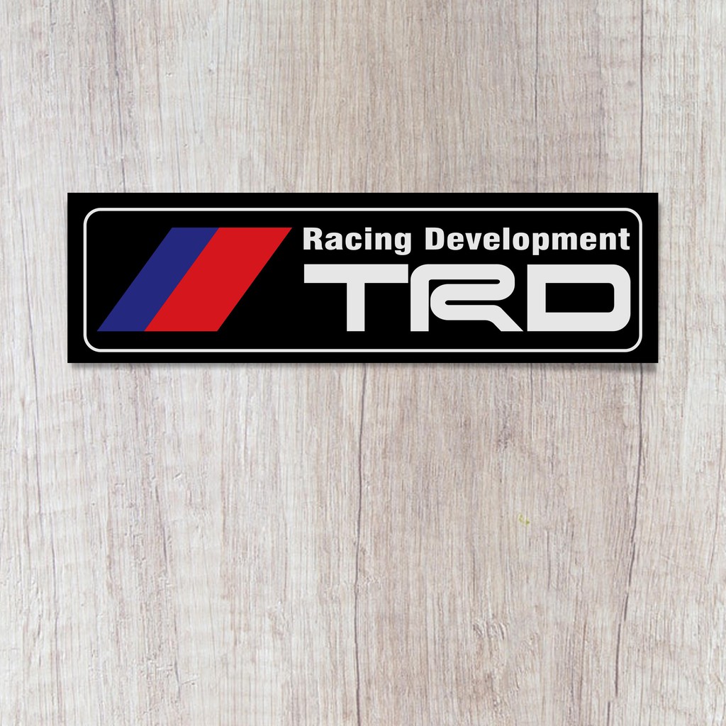 TRD Toyota Racing Development, vinyl laminated sticker | Shopee Philippines