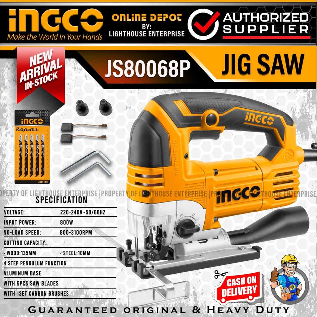 INGCO Industrial 800W Jigsaw (JS80068/JS80068P) *LIGHTHOUSE ENTERPRISE ...