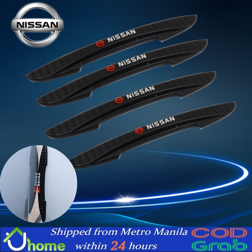 【SOYACAR】4PCS Nissan Door Guard Protector with Logo Protector Stripes ...