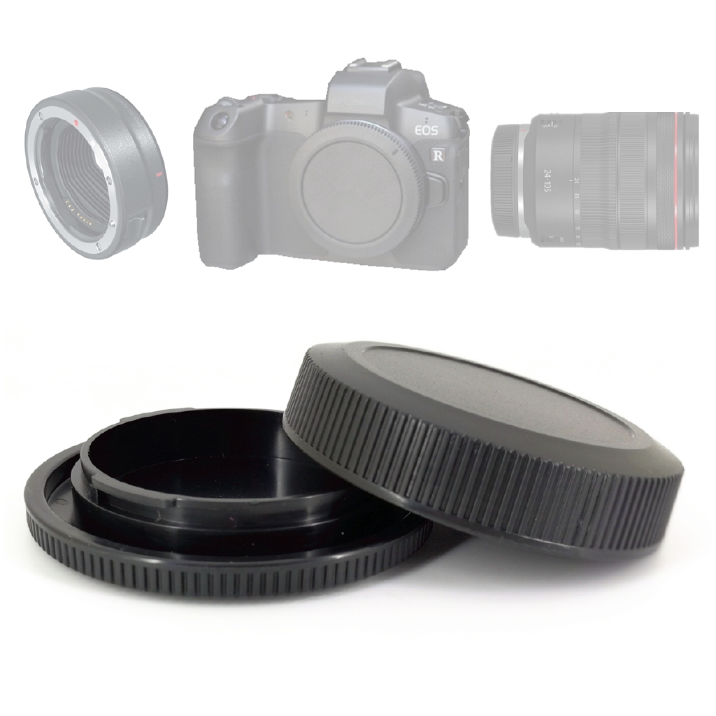 Rear Lens Dust Cap RF / Front Camera Body Cover for Canon EOS R1 RP R3 R5 R6 R7 R8 R10 R50 EOSR ...