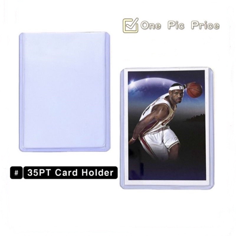 PVC 35PT Transparent ID Card Holder TopLoader Pokemon Digimon Game Card ...