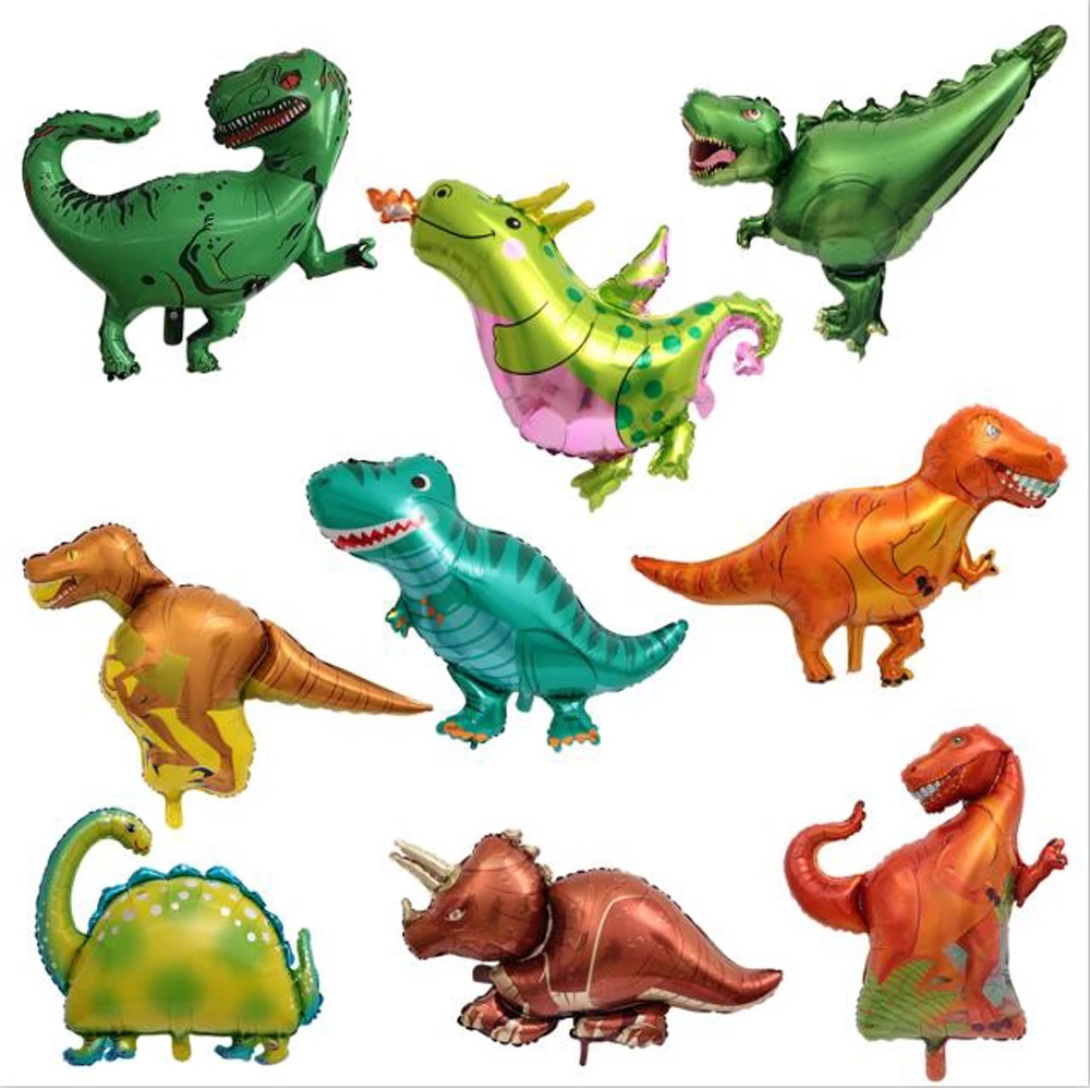 Mini Dinosaur Foil Balloon Boys Animal Balloons Childrens Dinosaur Birthday Party Jurassic ...