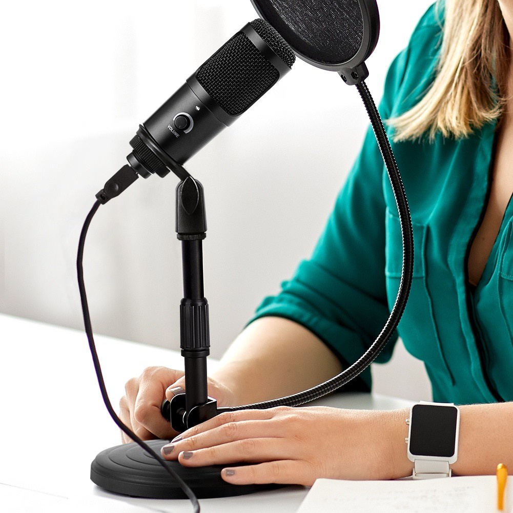 USB Condenser Recording Microphone Youtube Podcast Instrument Live ...