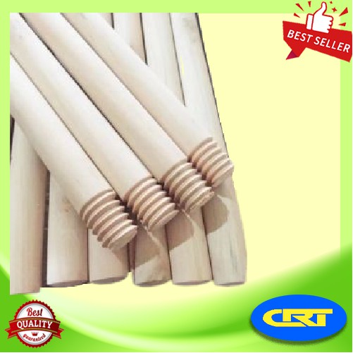 KAYU Wooden Broom / Wooden Mop Rod / Wooden handle Broom rod / Wooden ...