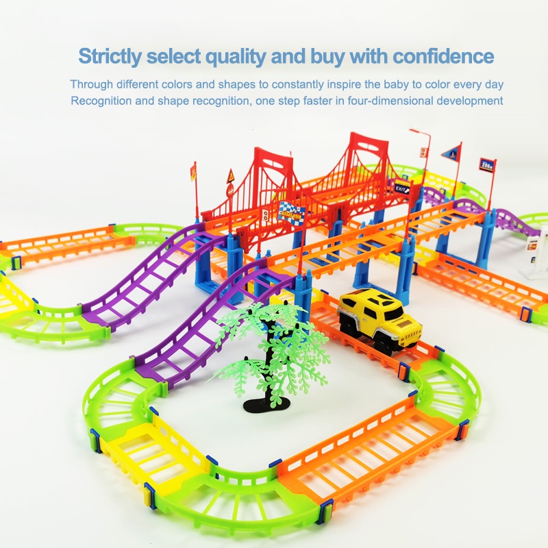 Brand new Parent-Child Fun Toy Set DIY Assembly Track Railway Thomas ...