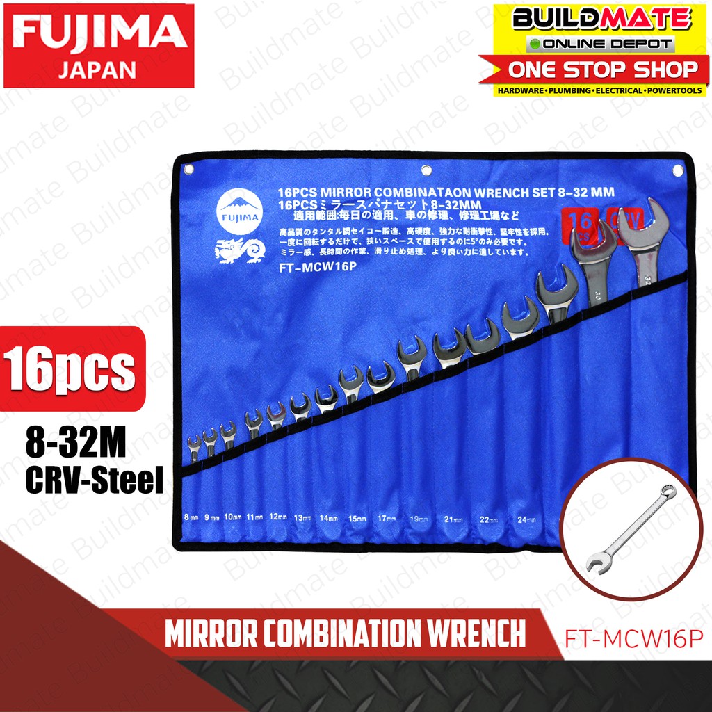 FUJIMA/MEGA Combination Wrench Set 16PCS (8-24mm) SOLD PER SET ...