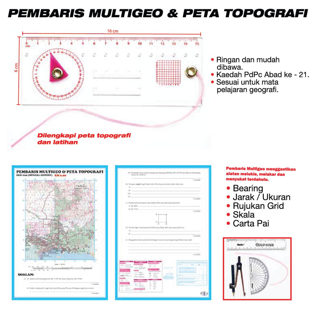 Sri TANJONG MULTIGEO RACER & TOPOGRAPHY MAP (MULTIGEO RULER) - PT3 ...