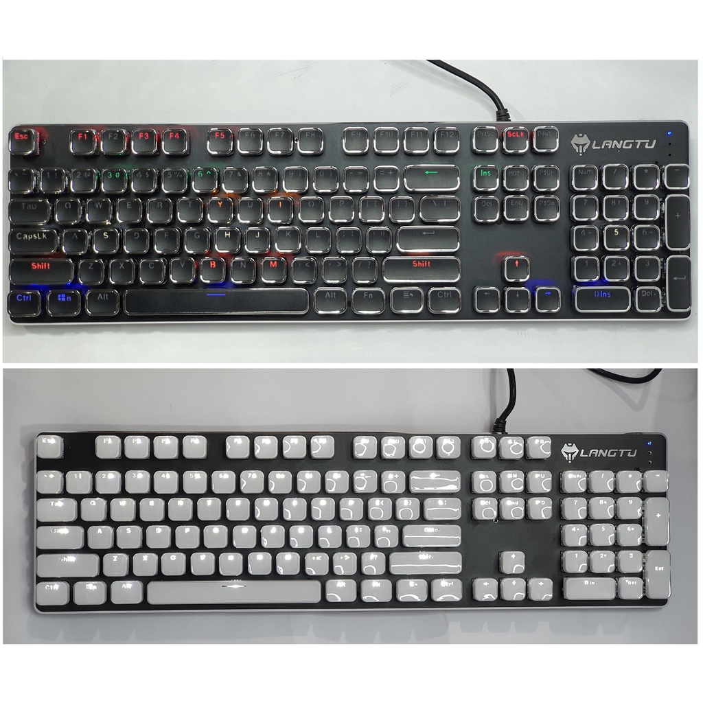Wolf Totem G100 (White/Black) Type-Writer Keyboard | Shopee Philippines