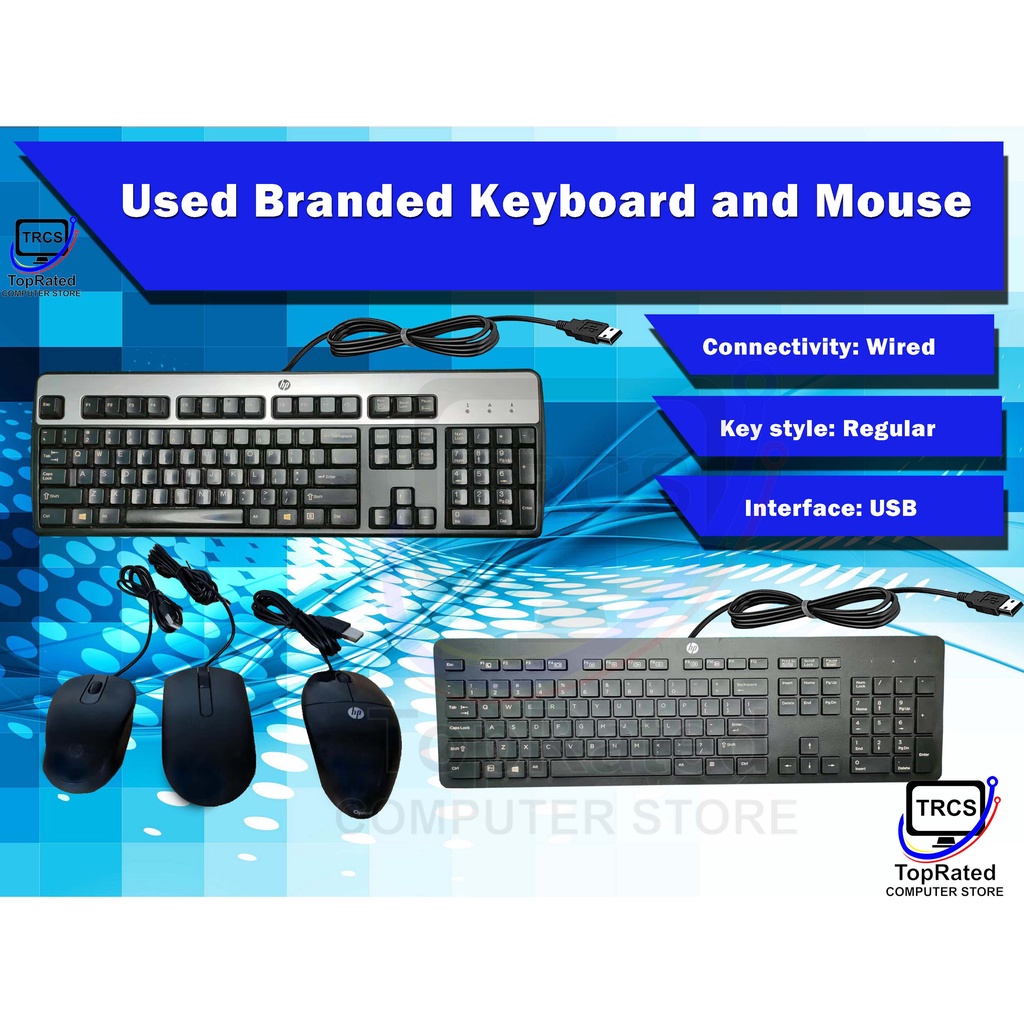 Assorted Branded Heavy Duty Keyboard and mouse (Used) | Shopee Philippines