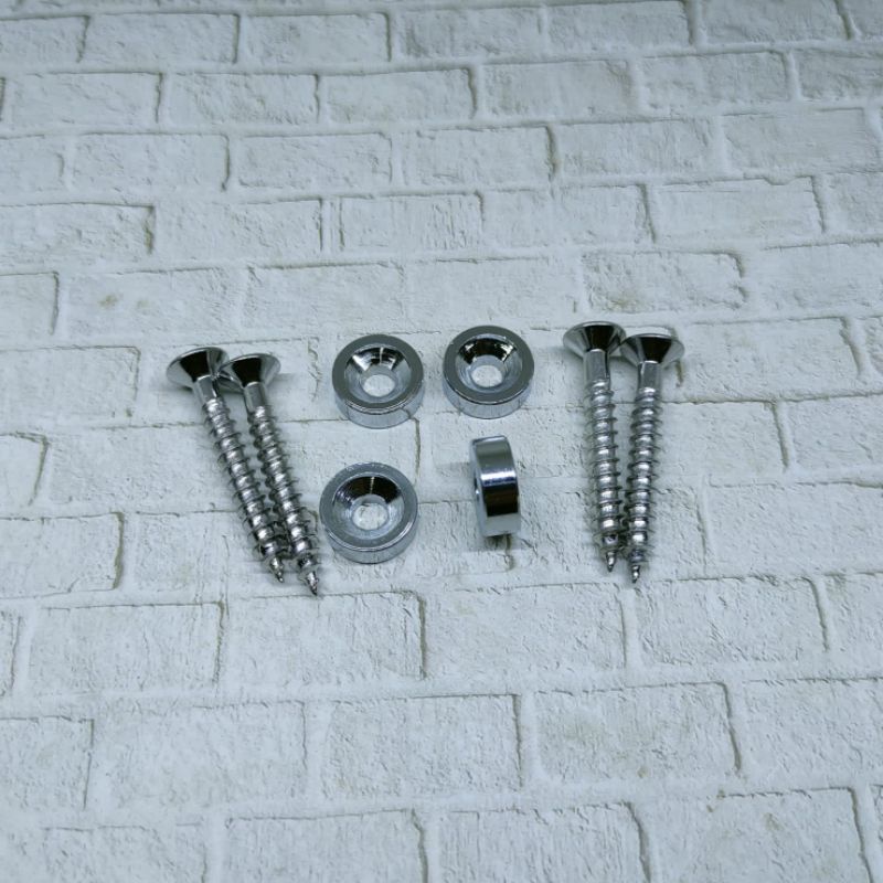 Screw Bushing Joint Neck Guitar Bolt Ring Chrome | Shopee Philippines