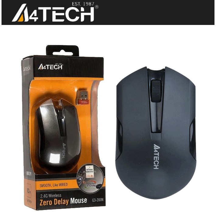 A4TECH G3-200N BLK WIRELESS MOUSE | Shopee Philippines