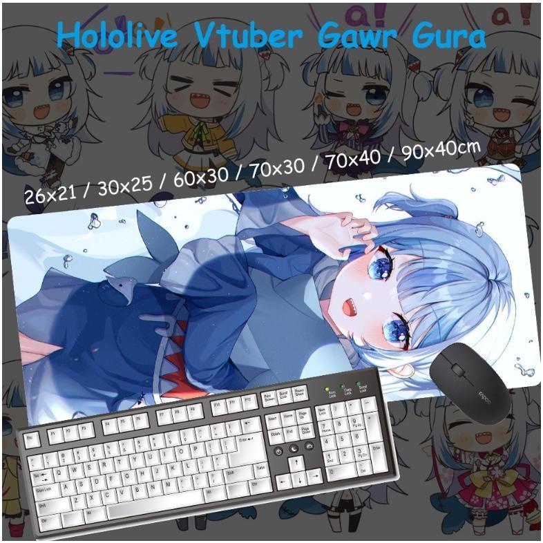 Hololive Vtuber Kava Gura Super Large Seaming Anime Game Mouse Pad ...