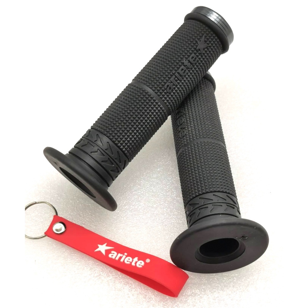 ARIETE Handle Grip With Aluminum Bar End and free Key Chain Universal ...