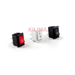 10Pcs KCD11-101 Push Button Switch 10x15mm SPST 2Pin 3A 250V KCD11 Snap ...