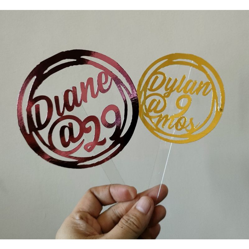 Personalized Cardstock Cake Topper | Shopee Philippines