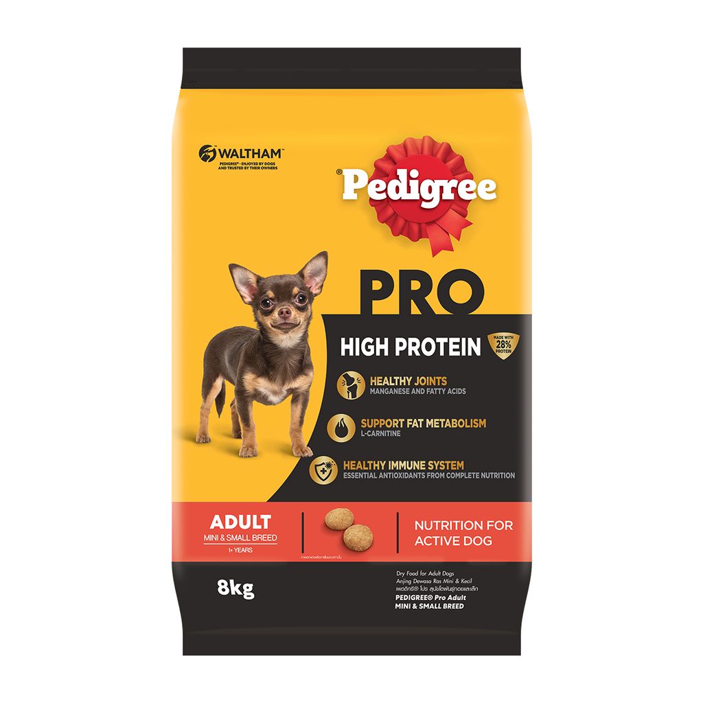 PEDIGREE Dry High Protein 8kg Beef & Lamb (Small breed) | Shopee ...