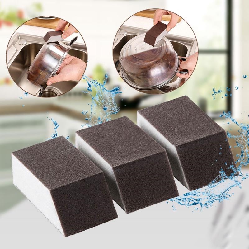 Multi Functional Sponge Eraser/ Washing Pot Bowl Descaling Trapezoidal ...