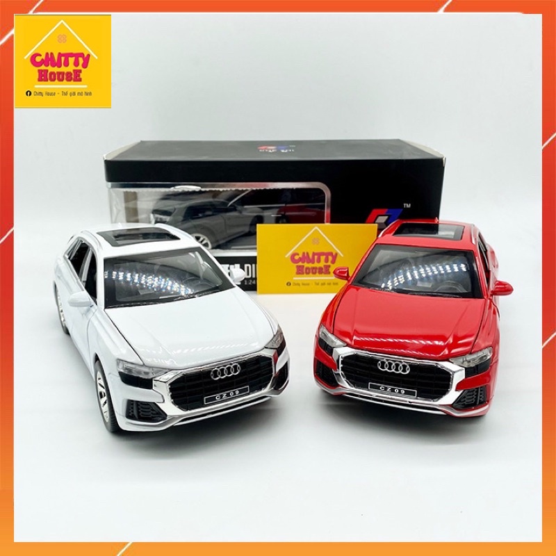 Chezhi 1:24 scale Audi Q8 Car Model, Alloy Material, With Lights And ...