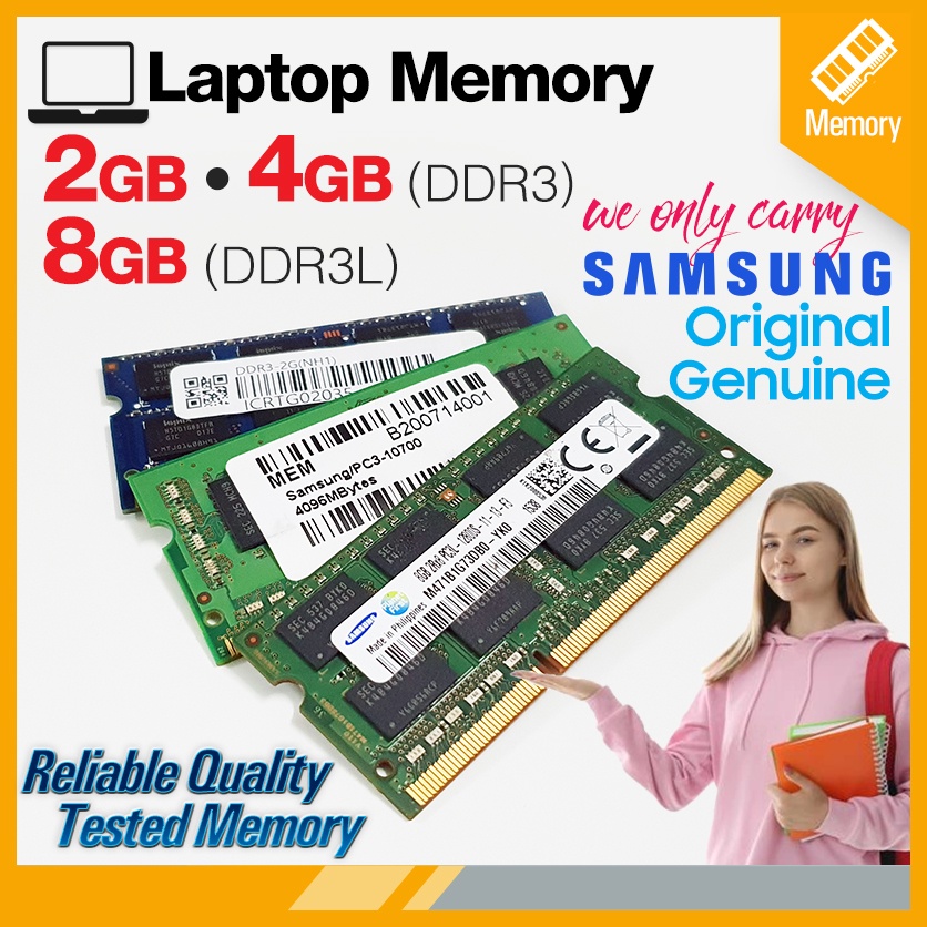 SAMSUNG LAPTOP MEMORY DDR3 2GB 4GB 8GB | Shopee Philippines