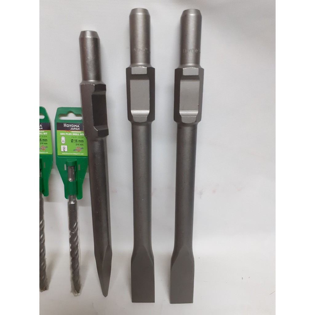 30mm x 410mm SHANK CHISEL for JACK HAMMER FLAT & POINTED | Shopee ...