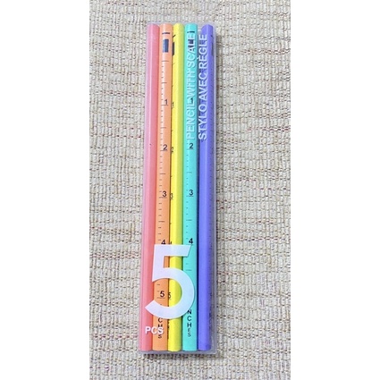 Brand New Auth Miniso Pencil with Scale/ Miniso Hexagonal Ballpoint Pen ...