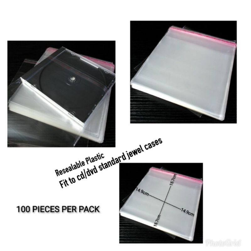 Resealable Clear Plastic Storage for Standard Jewel cases Cover ...
