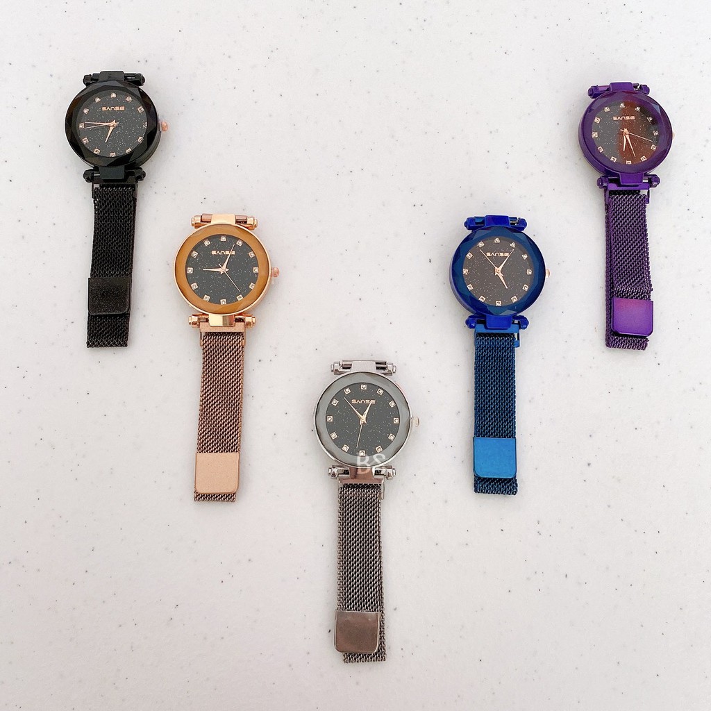 BS Sanse Studded starry magnetic strap watch | Shopee Philippines