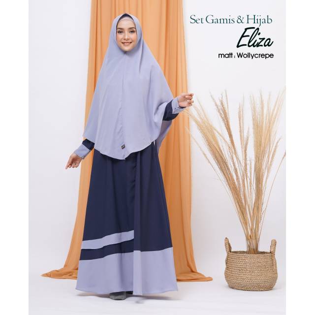 Eliza hijab set Robe With Cigar Material | Shopee Philippines