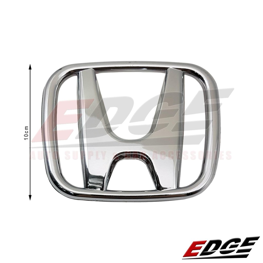 Emblem - Honda Logo - Chrome // adhesive ready sticker name plate word ...