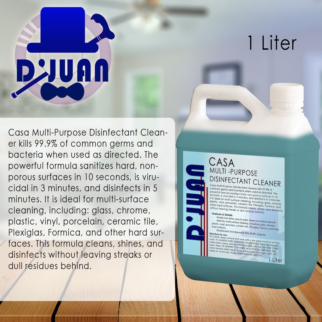 DJuan Casa Multi Purpose Disinfectant Cleaner - 1 Liter | Shopee ...