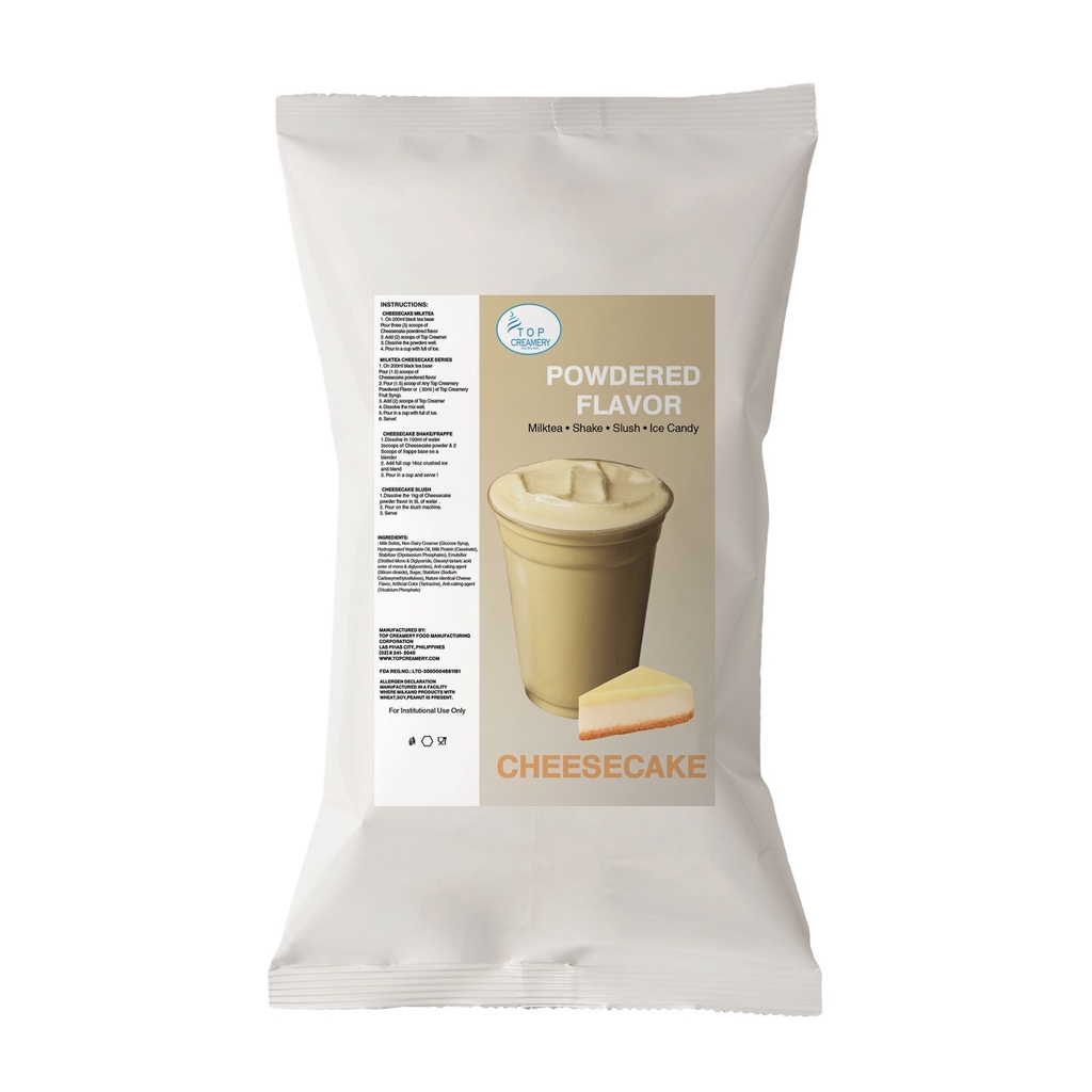 Top Creamery Cheesecake Powdered Flavor 1kg | Shopee Philippines