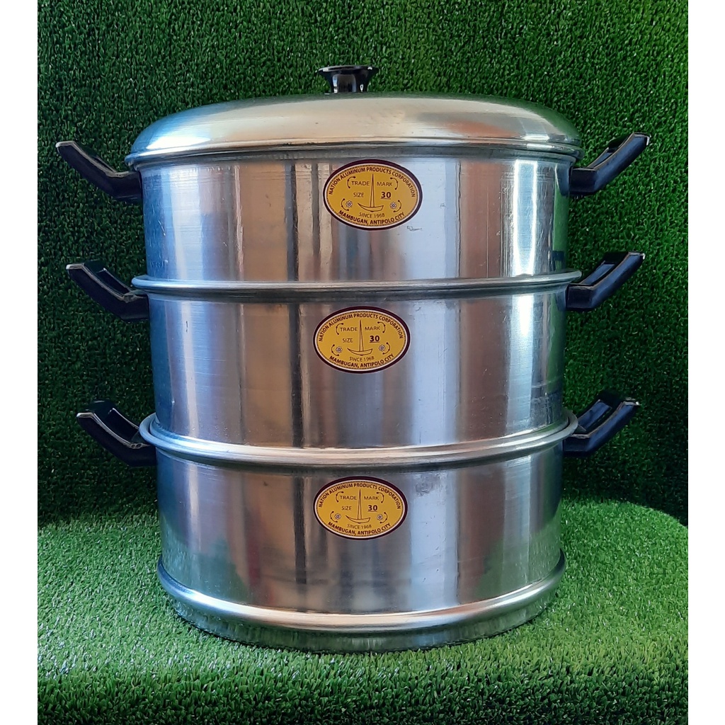 Steamer 3 Layers Aluminum 30cm Makapal Heavy Duty | Shopee Philippines