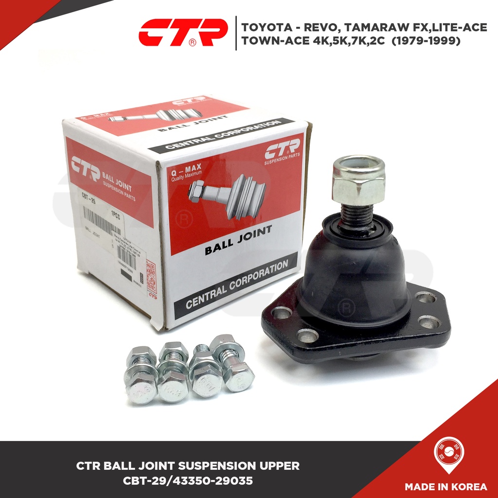CTR Ball Joint Upper CBT-29 / 43350-29035 Revo,Tamaraw Fx,Lite-Ace,Town-Ace 4K 7K (1979-1999 ...