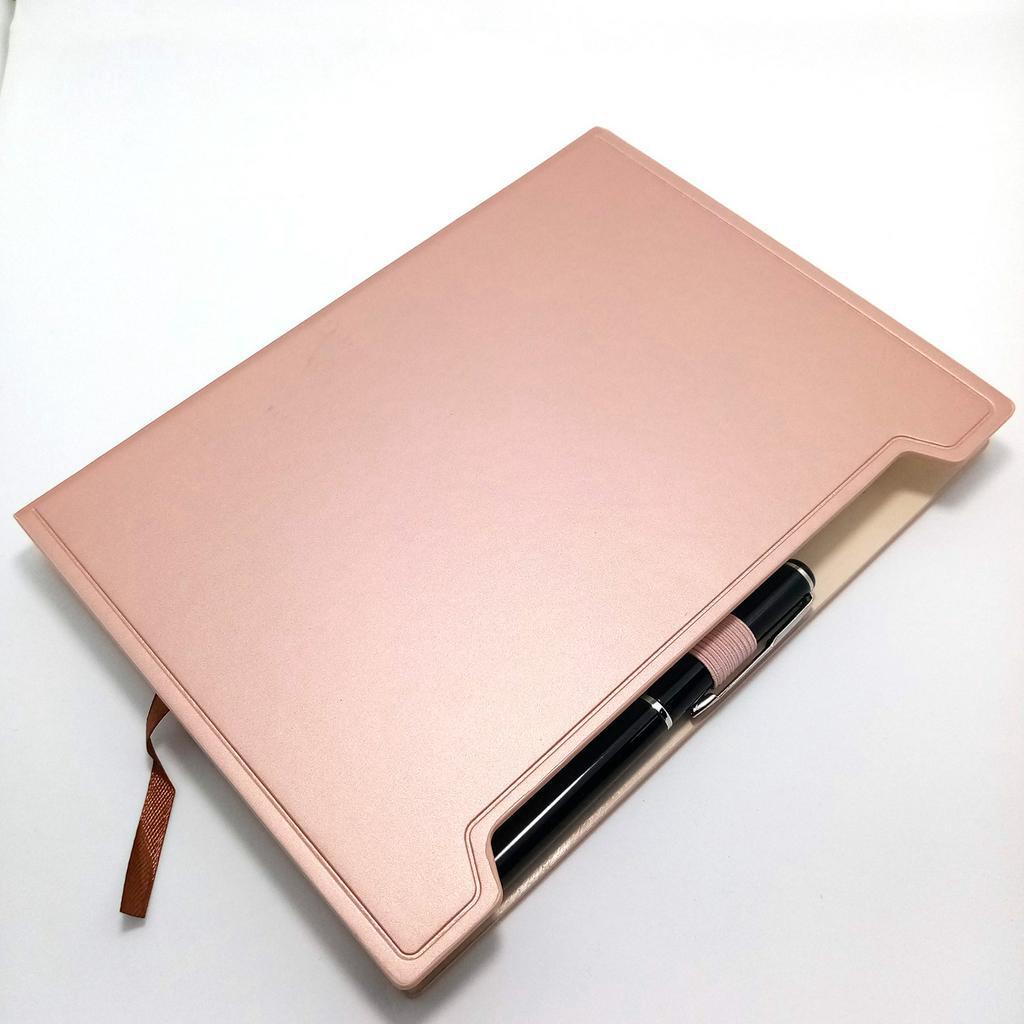 A5 Pastel Color Notebook Leather with pen 416 Pages notepad big Thick ...