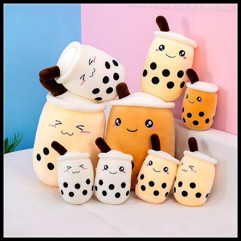 Bubble Tea Adorable Boba Cup Plush Pillow Cushion For Cozy Softness ...