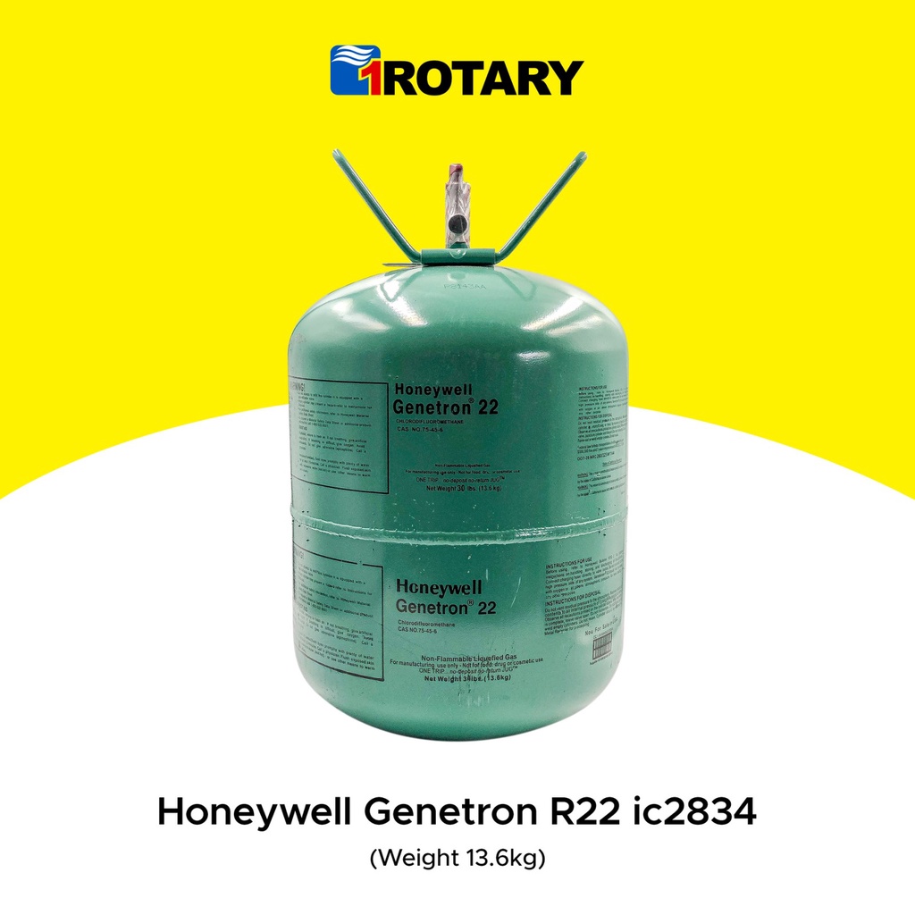 1ROTARY Honeywell R22 Refrigerant Freon 13.6KG IC2834 | Shopee Philippines