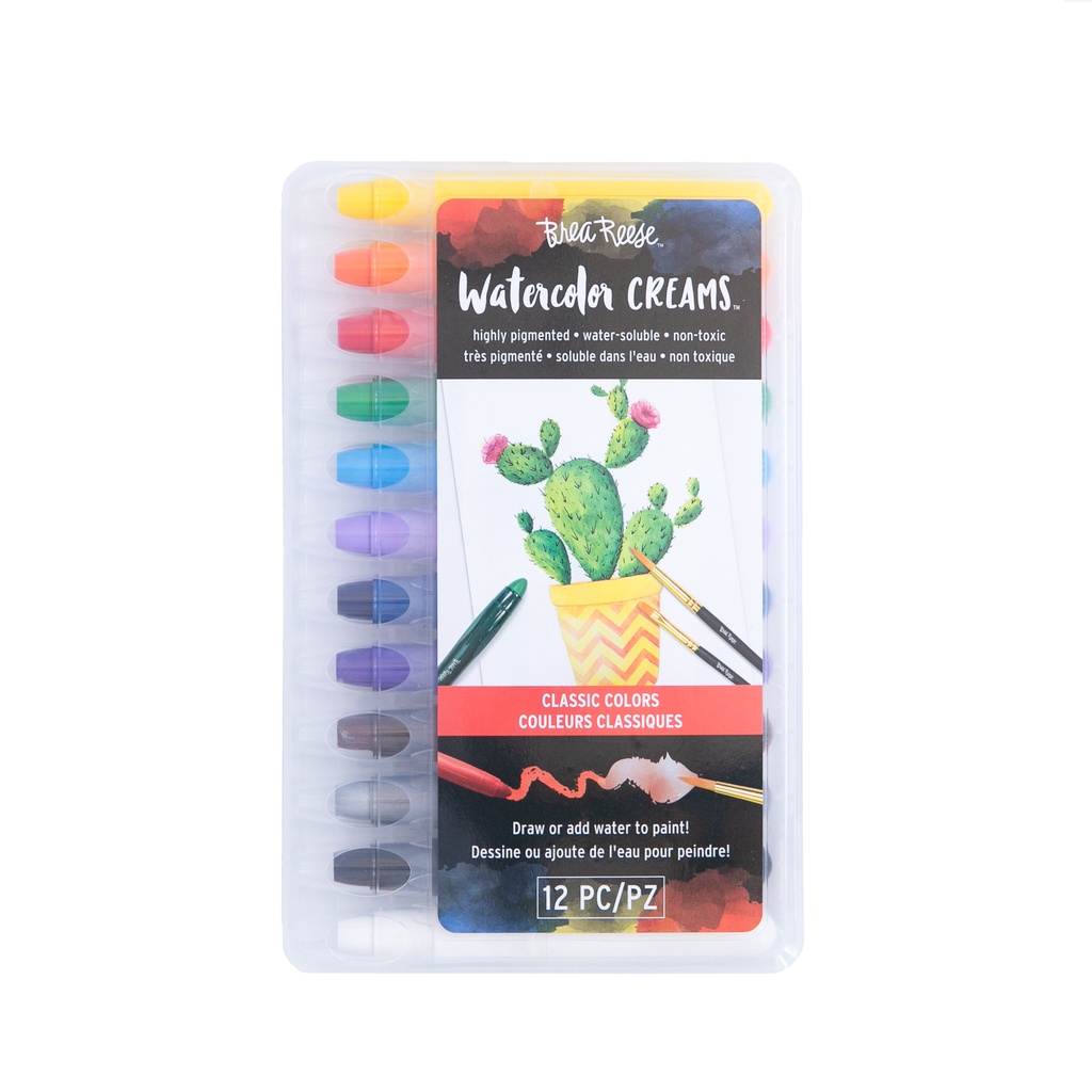 12 COLOR SET BREA REESE Watercolor Creams Classic Water Soluble Arts ...