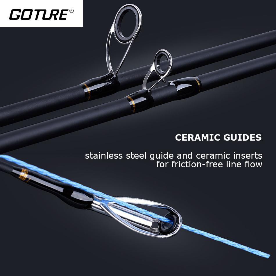 GOTURE XCEED Fuji Guide Ring Fishing Rod Portable Travel Rod With Hard ...
