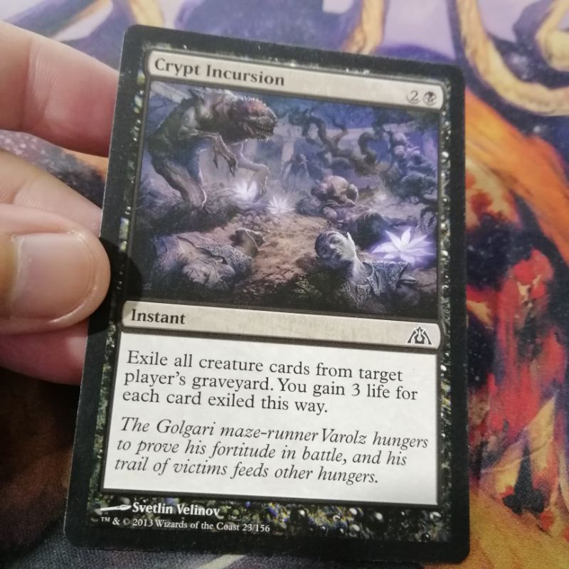 1 Crypt incursion black common DGM magic MTG card | Shopee Philippines