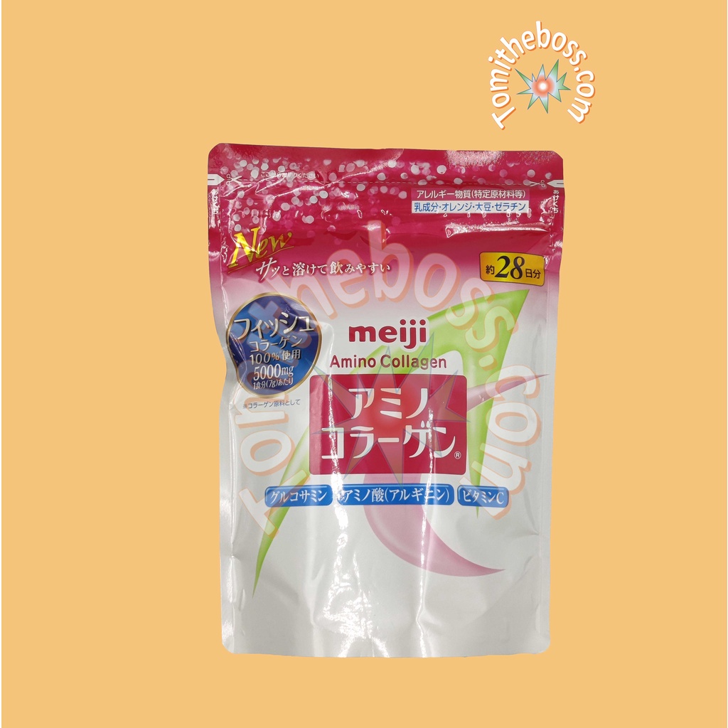 Meiji Amino Collagen Powder 28 Days 196g/5000mg On Hand Grab Same Day Delivery | Shopee Philippines