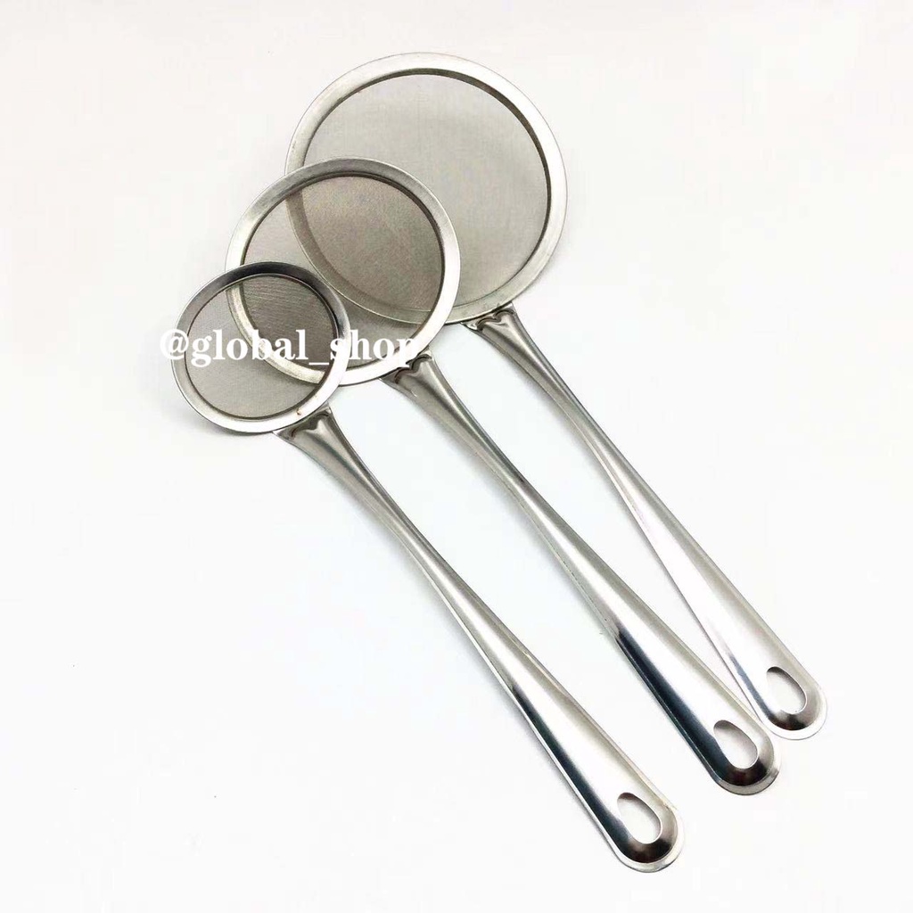 Stainless Steel Mesh Spoon Sifter Sieve TF-20 Kitchen Utensils ...