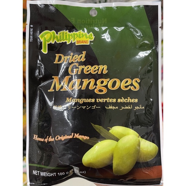 Philippine Brand Dried Green Mangoes 100 grams | Shopee Philippines