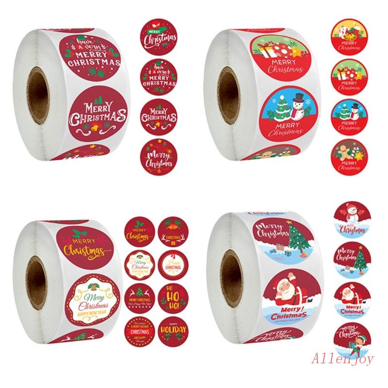 JOY Merry Christmas Baking Cake Label Sticker Envelope Invitation ...