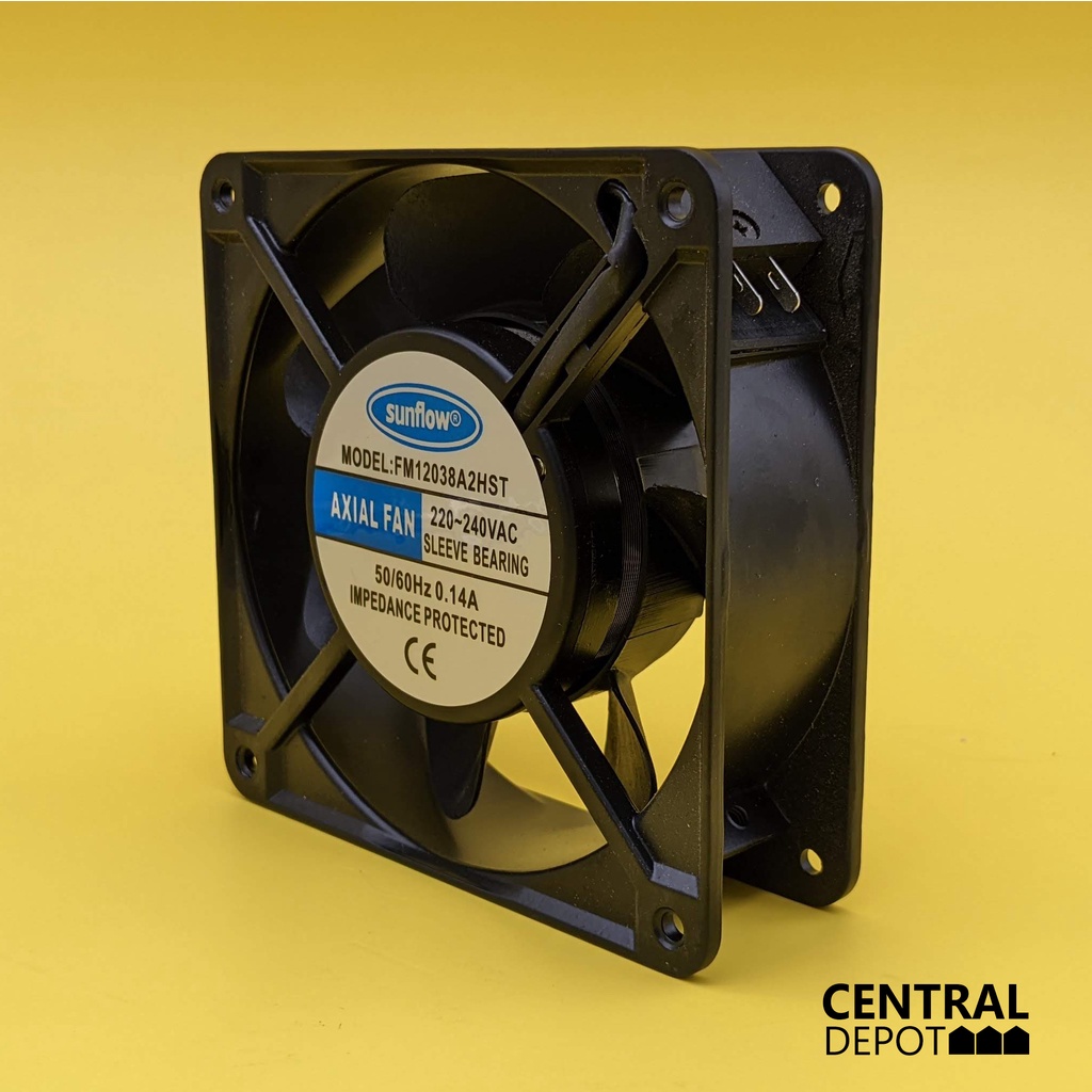 Sunflow Blower Fan 220V Set - Computer CPU Exhaust Cooling Fan, Incubator Fan, Axial Fan (120mm ...