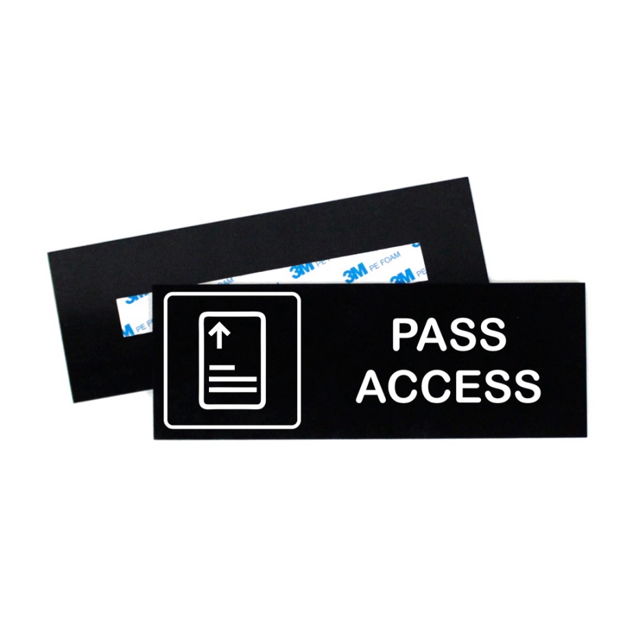 For sale pass access signage - pass access logo - sign board - card ...